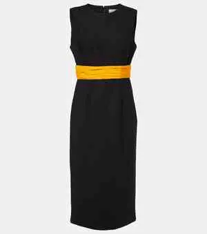 Carolina Herrera Wool Cocktail Dress