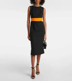 Carolina Herrera Wool Cocktail Dress