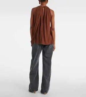 JW Anderson Draped Halterneck Crepe Top