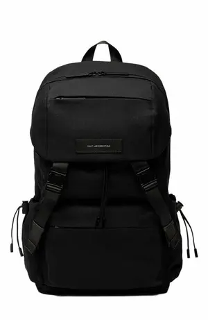 WANT Les Essentiels Bishop Organic Cotton Canvas Backpack - Black