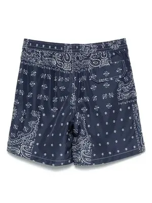 Eleventy Paisley-print Swim Shorts