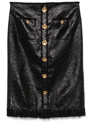 Giuseppe Di Morabito Button-flower Detailed Mini Skirt - Black