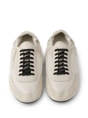 Prada Re-nylon Suede Sneakers - Neutrals