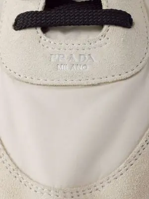 Prada Re-nylon Suede Sneakers - Neutrals