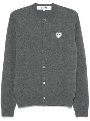Play Comme Des Garcon Logo-patch Cardigan