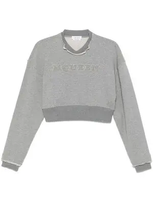 Alexander Mcqueen Drop Shoulder Sweatshirts Hoodies For Women