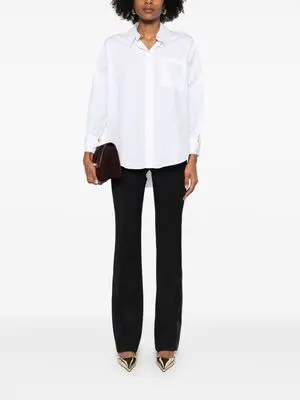 Elisabetta Franchi Logo-embroidered Poplin Shirt