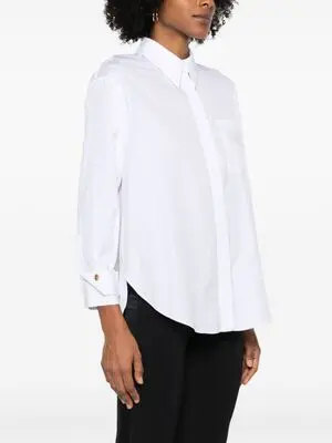 Elisabetta Franchi Logo-embroidered Poplin Shirt