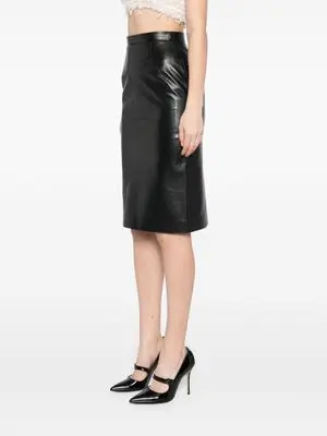 Ermanno Scervino Lambskin Pencil Skirt