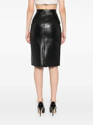 Ermanno Scervino Lambskin Pencil Skirt