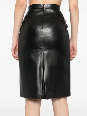 Ermanno Scervino Lambskin Pencil Skirt