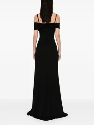Elisabetta Franchi Red Carpet Crêpe Jersey Dress With Corset