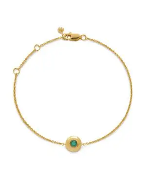 Monica Vinader 18kt Yellow Vermeil May Birthstone Bracelet - Gold