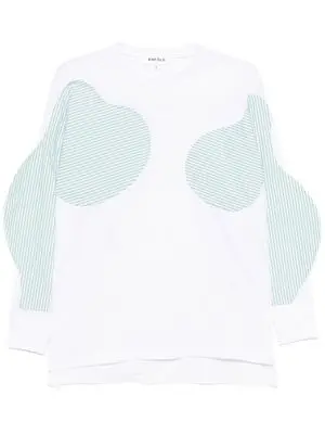 ENFOLD Patchwork T-shirt - White