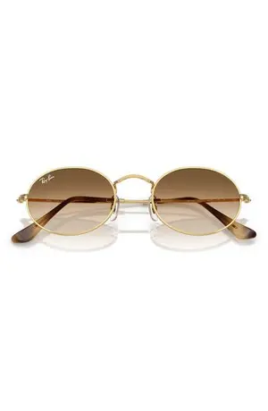 Ray-ban 54mm Round Sunglasses - Gold Flash