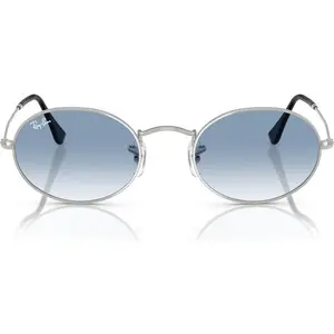 Ray-ban 54mm Round Sunglasses - Silver