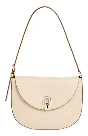 Savette Small Tondo Leather Hobo Bag - Bone