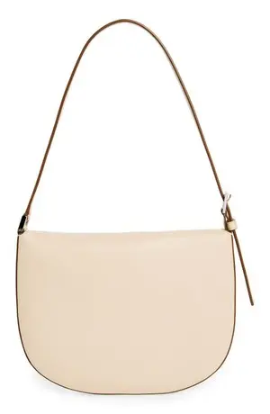 Savette Small Tondo Leather Hobo Bag - Bone