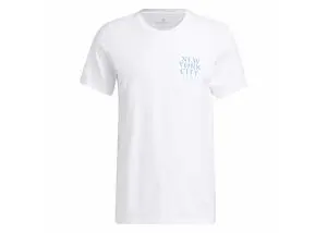 Adidas New York City Script Short Sleeve Graphic Tee Shirt