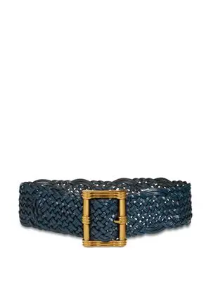 Etro ETRO Woven Leather Belt Blue