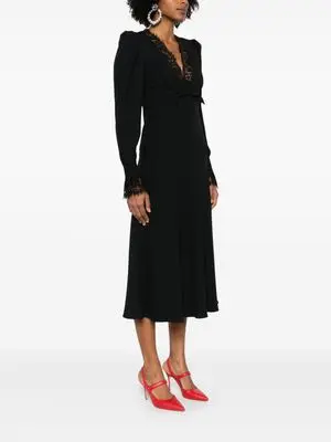 Alessandra Rich V-neck Midi Dress