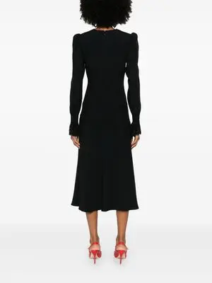 Alessandra Rich V-neck Midi Dress