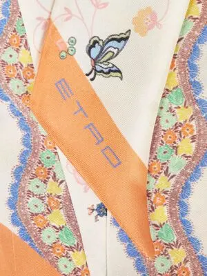 Etro Floral-print Silk Scarf