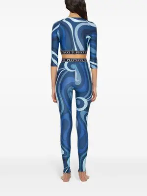 Emilio Pucci Marmo-print Leggings