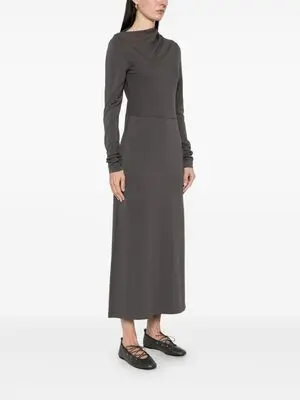TOTEME Draped Jersey Dress - Grey
