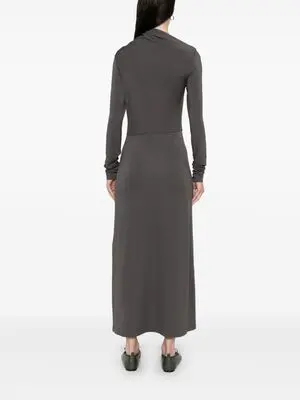 TOTEME Draped Jersey Dress - Grey