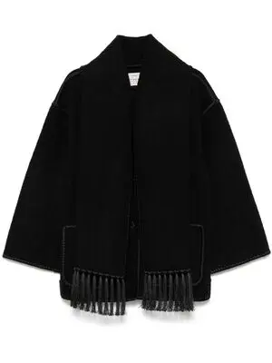 TOTEME Scarf-detail Coat - Black