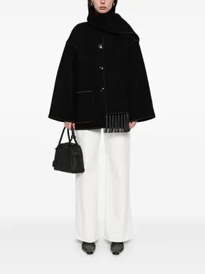 TOTEME Scarf-detail Coat - Black