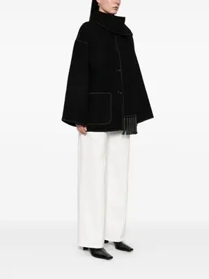 TOTEME Scarf-detail Coat - Black