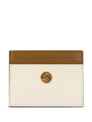 Etro Two-tone Leather Cardholder - White