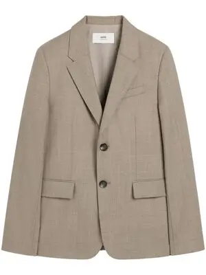AMI Paris Wool Blazer - Neutrals