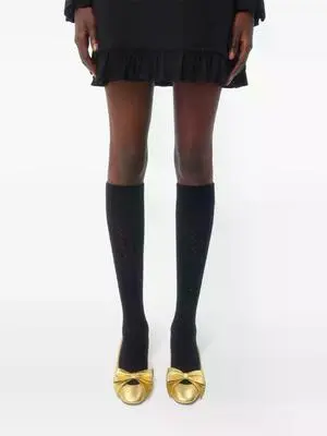 Valentino Garavani Mohair Mid-calf Socks - Black