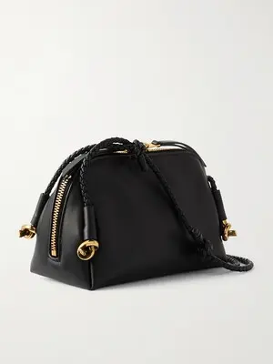 Bottega Veneta Small Intrecciato Leather Pouch - Black