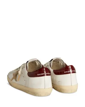 GOLDEN GOOSE Super Star Leather Sneakers - White/brown