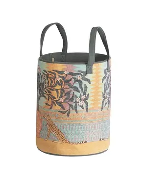 GAURI KOHLI Zaria Laundry Hamper Storage Basket - Multicolored