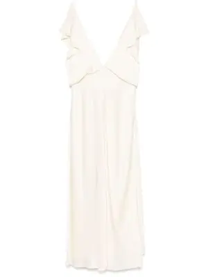 JIL SANDER Satin Midi Dress