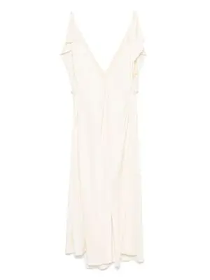 JIL SANDER Satin Midi Dress