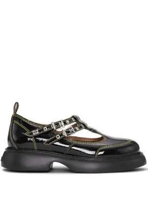 GANNI Logo-plaque Loafers