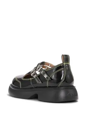 GANNI Logo-plaque Loafers