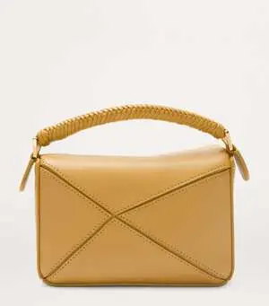 Loewe Mini Puzzle Top-handle Bag - Beige