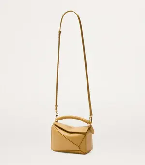 Loewe Mini Puzzle Top-handle Bag - Beige