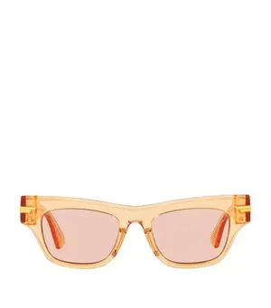 Bottega Veneta Acetate Sunglasses - Orange