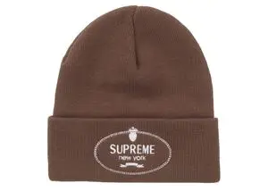 Supreme Crest Beanie - Brown