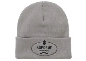 Supreme Crest Beanie - Grey