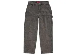Supreme Black Wash Pants For Men