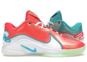 Nike Lebron 22 Christmas Sneakers - Solar Red/white/vapor Green